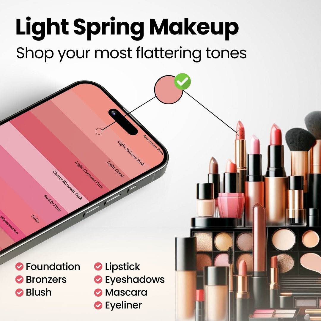 Light Spring Makeup Palette for Shopping With Tips Included | Color ...