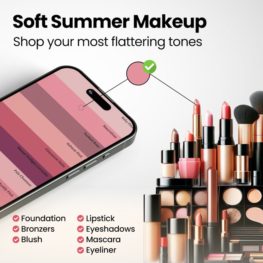 Soft Summer Makeup Palette for Shopping With Tips Included | Color ...