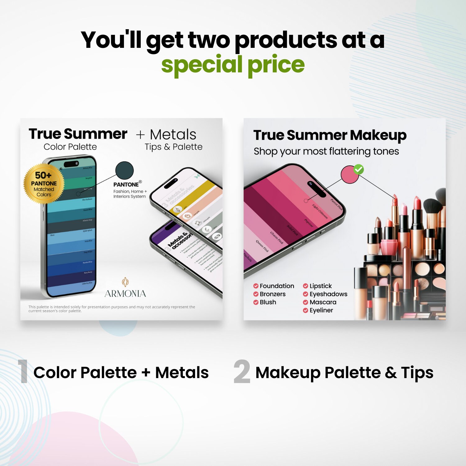 True Summer Color Palette Bundle: Makeup & Wardrobe Guide (digital ...