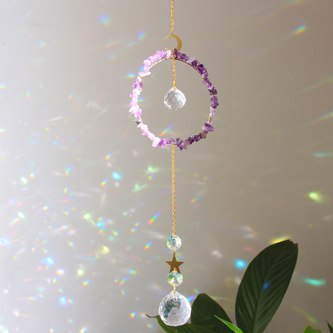 Circle Sun Catcher Prism Maker, Colorful Lightcatcher, Window Hanging ...