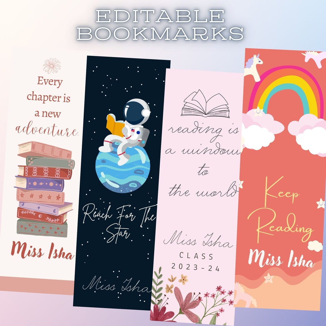 Editable Bookmarks Primary Resources, Kids Learning, School Learning ...