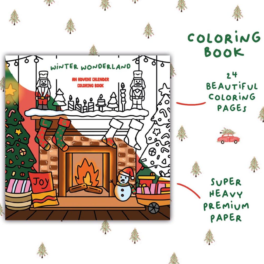 Winter Wonderland Coloring Book, Winter Coloring Book, Coloring Books ...
