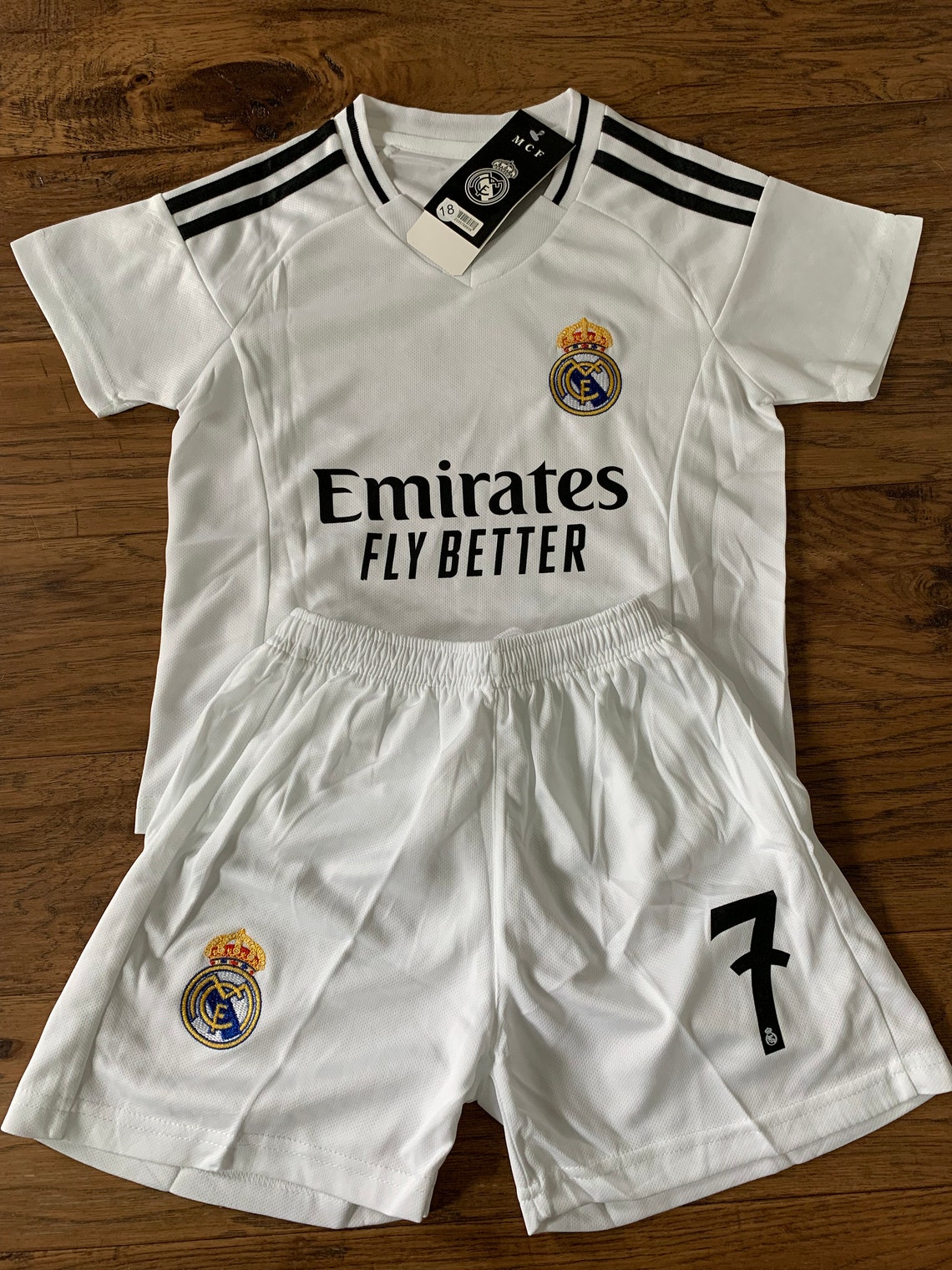 Vini Jr Youth Soccer Jersey Kids Set Toddler Futbol Kit 10 2 Piece Set ...