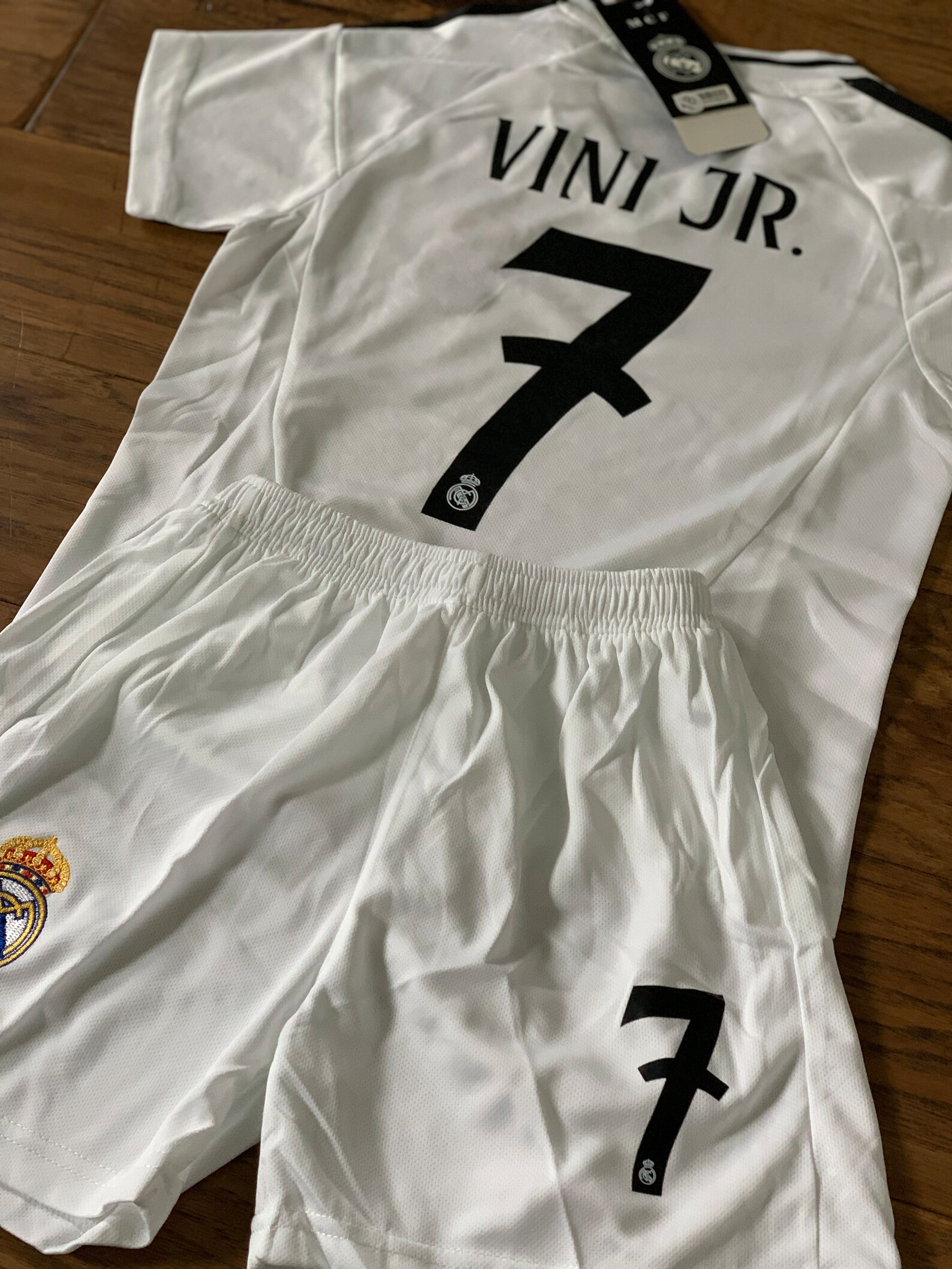 Vini Jr Youth Soccer Jersey Kids Set Toddler Futbol Kit 10 2 Piece Set ...