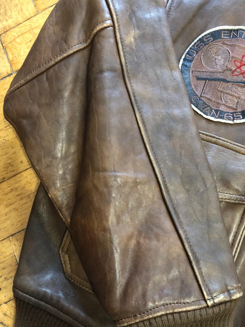 Avirex Type G-1 Vintage Leather Jacket / Bomber / Flight 80s / 90s Aesthetic Streetwear Unisex ...