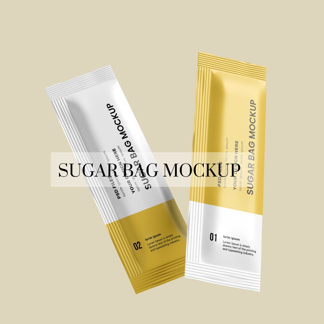Sugar Sachet Mockup - Etsy