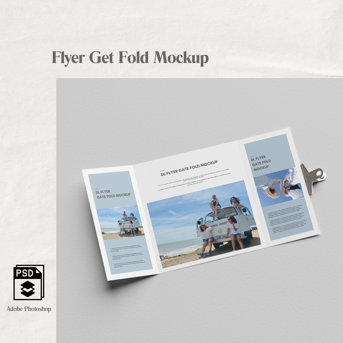 Flyer Get Fold Mockup for Card, and Brouchure Mockup. - Etsy