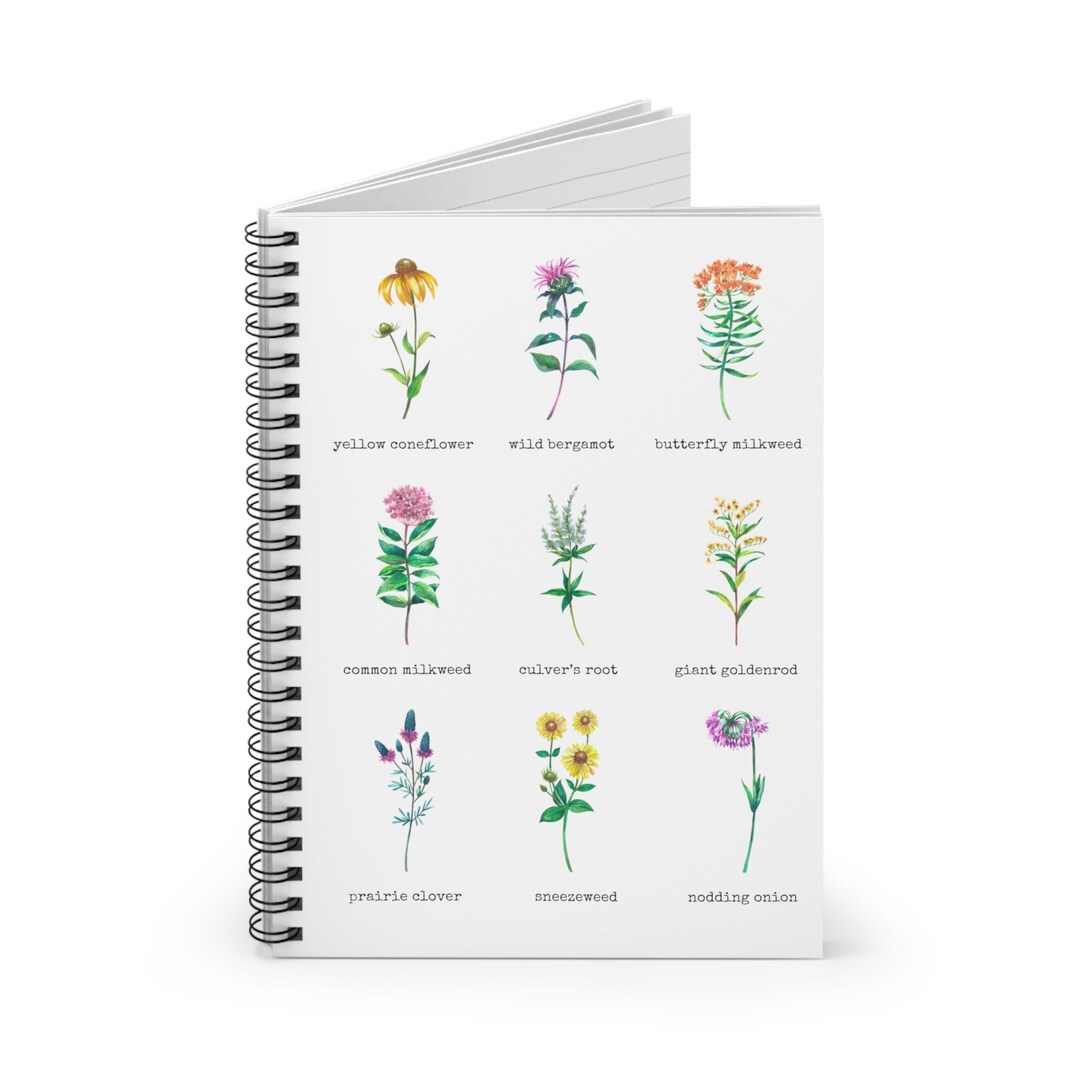 Wildflowers Native Plants Identification Journal, Spiral Bound, Plant ...