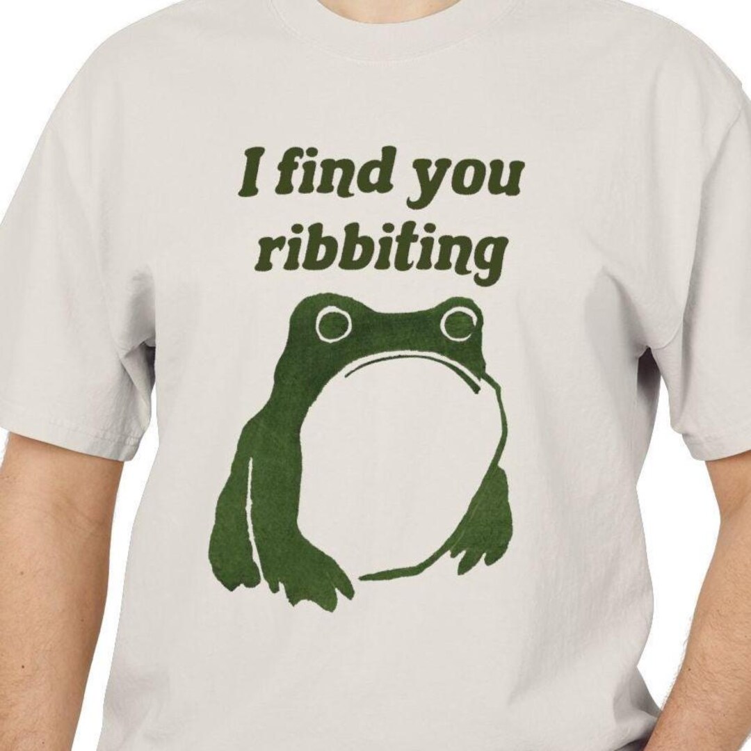 I Find You Ribbiting Matsumoto Hoji Frog Unisex Heavy Tshirt | Frog Pun ...