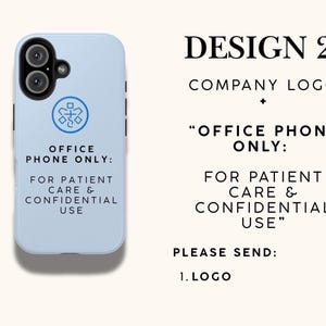 Confidential Business or Medical Phone Case With Company Logo ...
