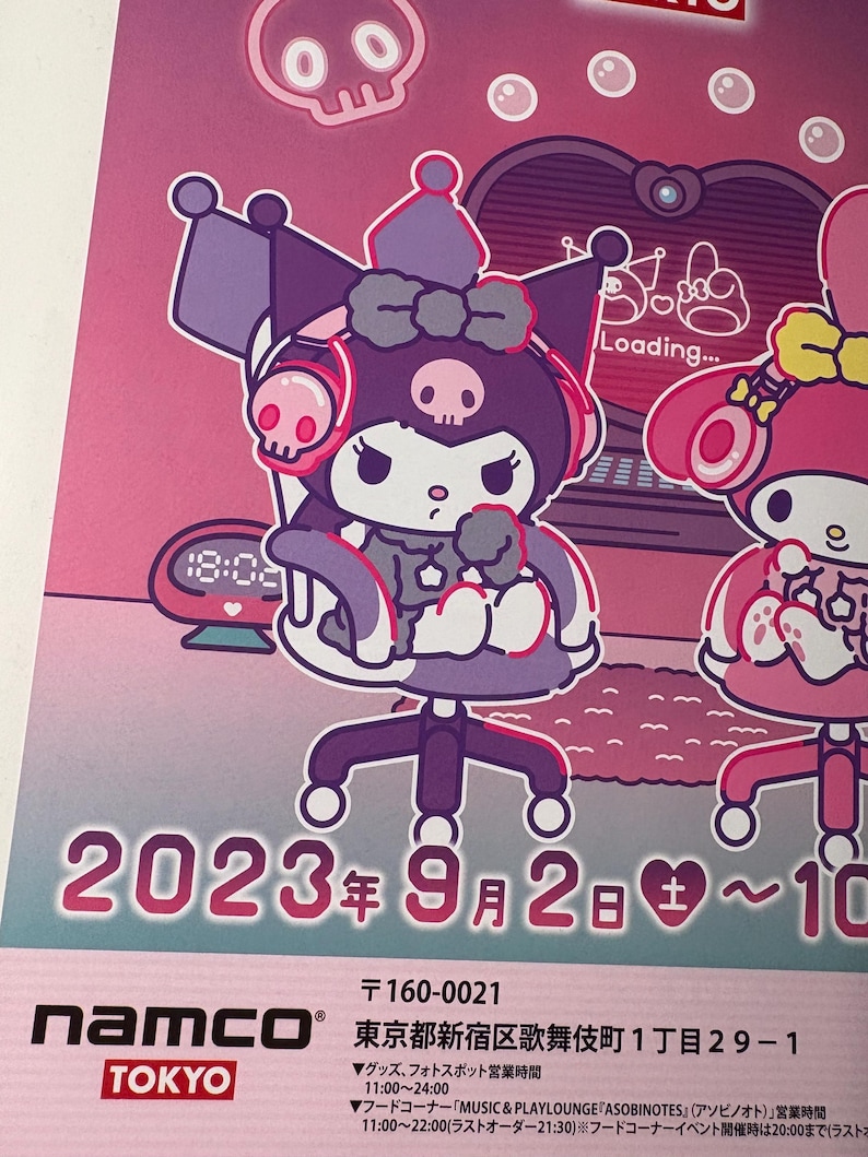 Hello Kitty My Melody Kuromi Sanrio Cute Kawaii Cat Exhibition Interior ...