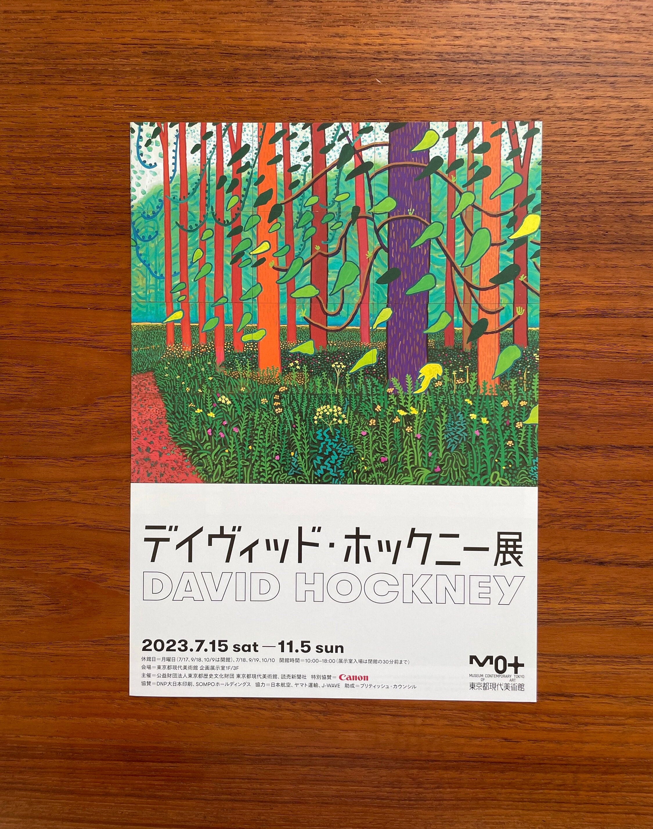 David Hockney Original A4 Austellungsflyer / Austellungsposter / Art ...