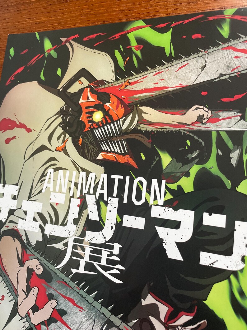 Tatsuki Fujimoto chainsaw Man Exhibition Denji Manga A4 Anime ...