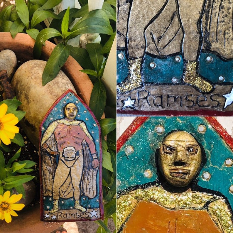 Nacho Libre, Esqueleto Set and Ramses Set , Mexican Folk Art, El ...