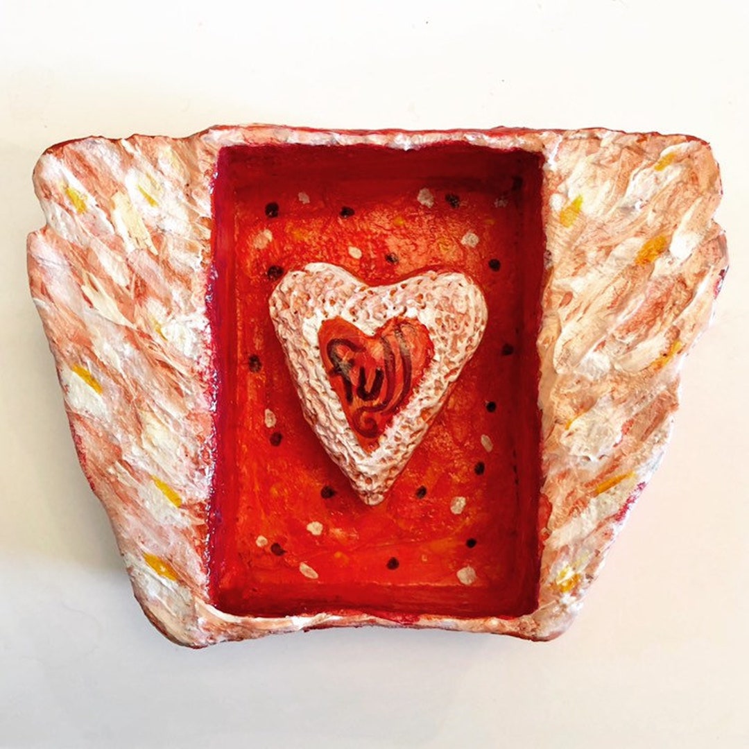 Heart Box , Heart Icon Box, Sacred Heart Retablo - Etsy