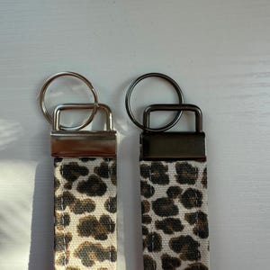 Leopard Print Wristlet Key Chain - Etsy