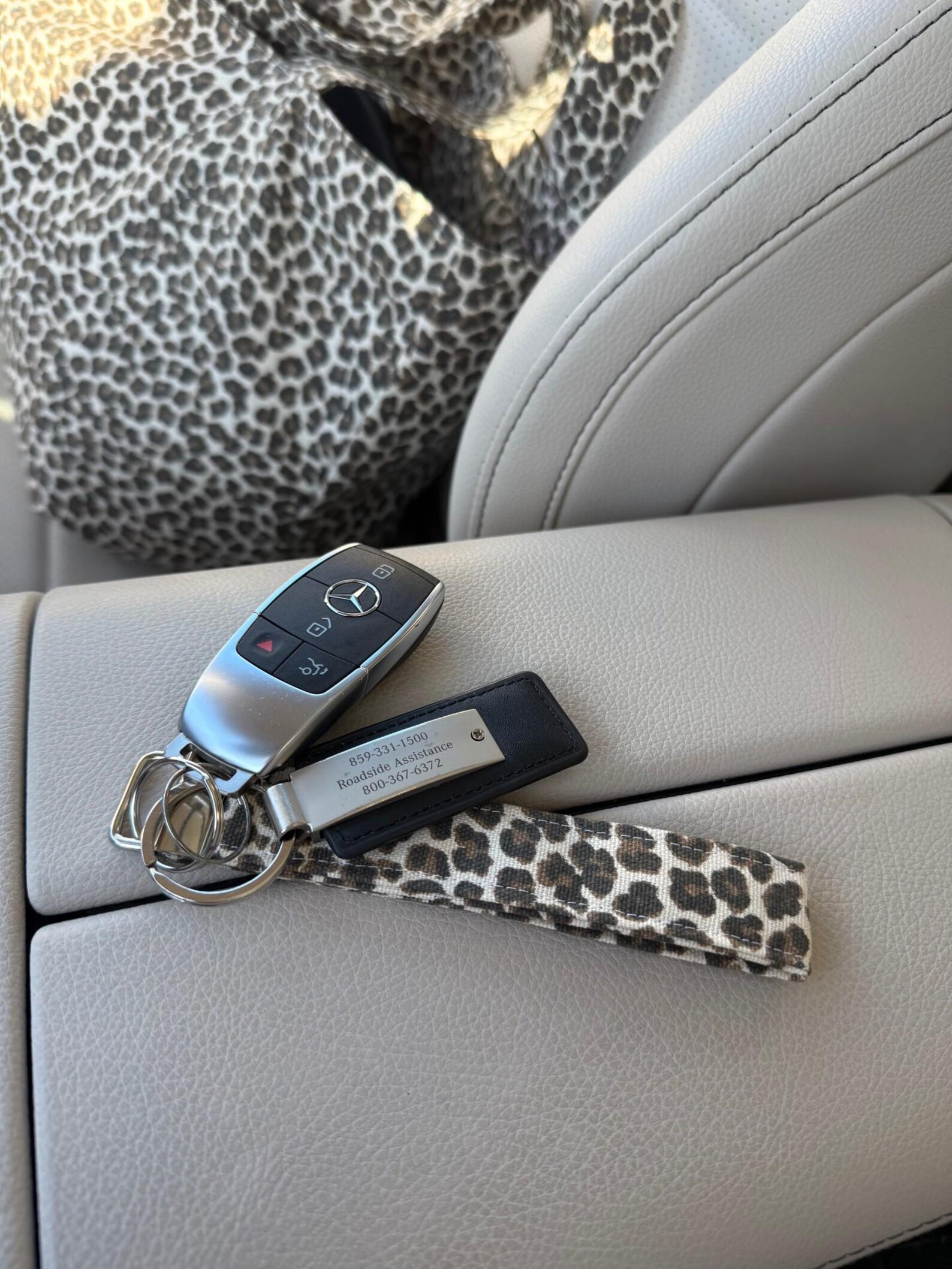 Leopard Print Wristlet Key Chain - Etsy