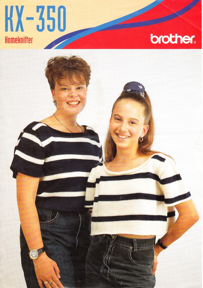 PDF Machine Knitting Pattern Book for 7 Mm Gauge – Brother KX-350 ...