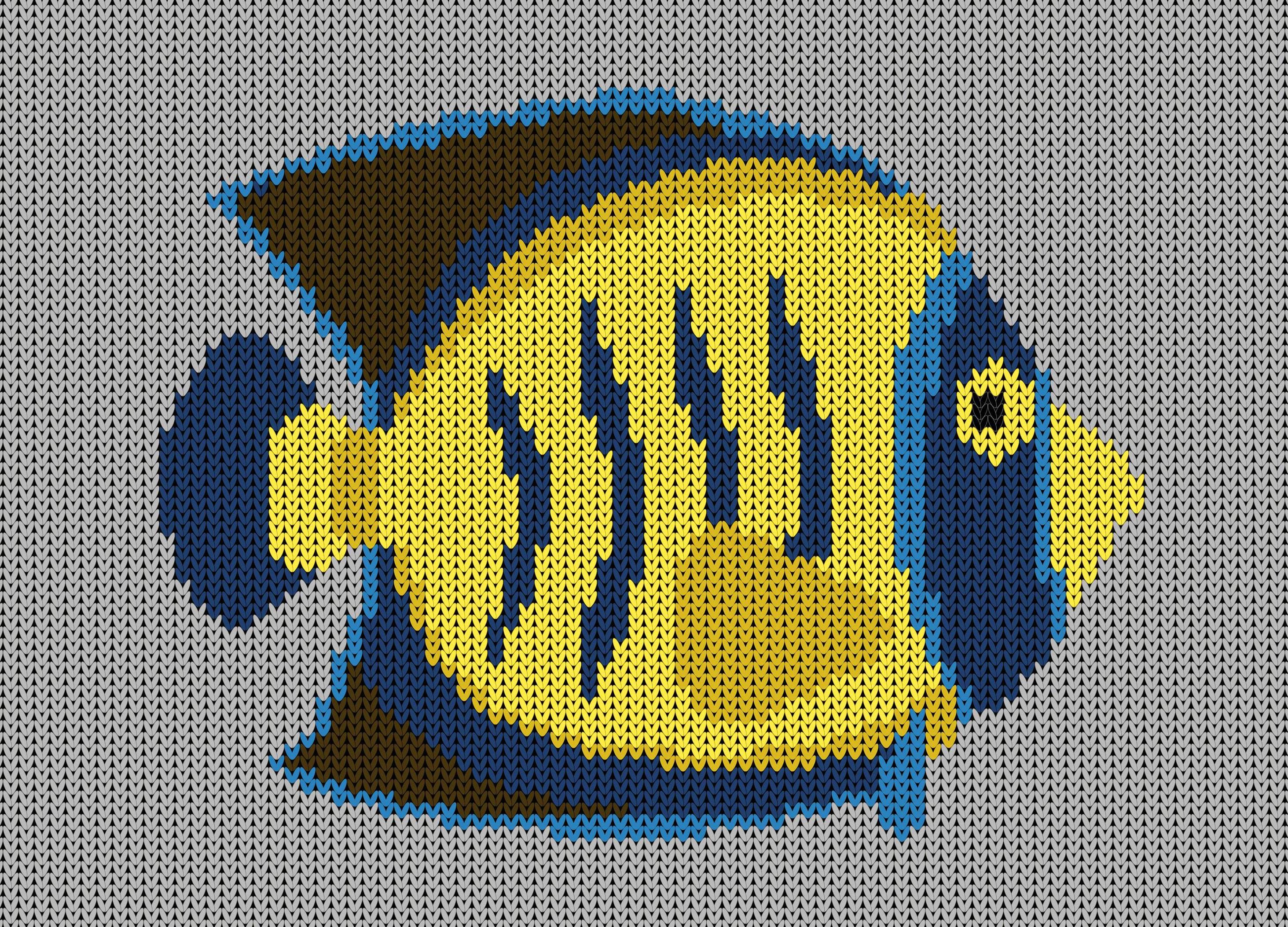 Regal Angelfish Knitting Chart - PDF Pattern for Machine & Hand ...