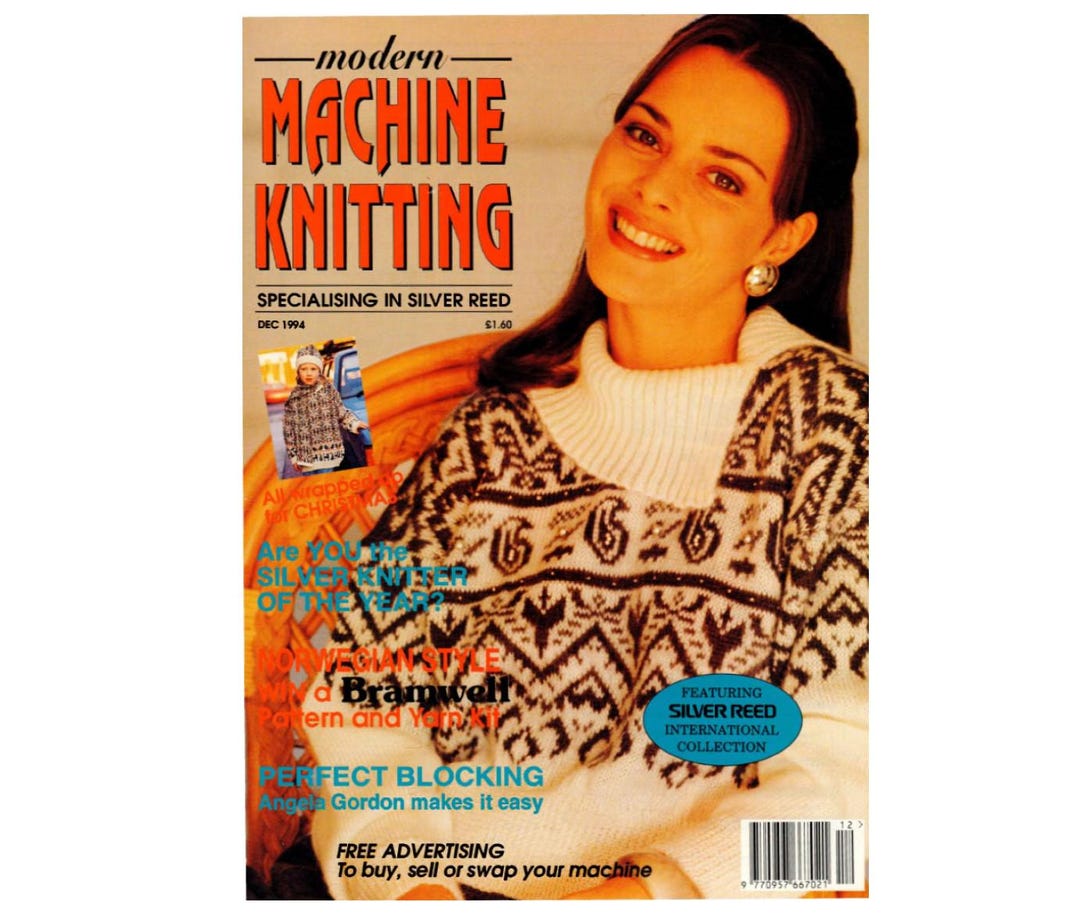 Modern Machine Knitting | Magazine of 90s | PDF Digital Download | Knit ...