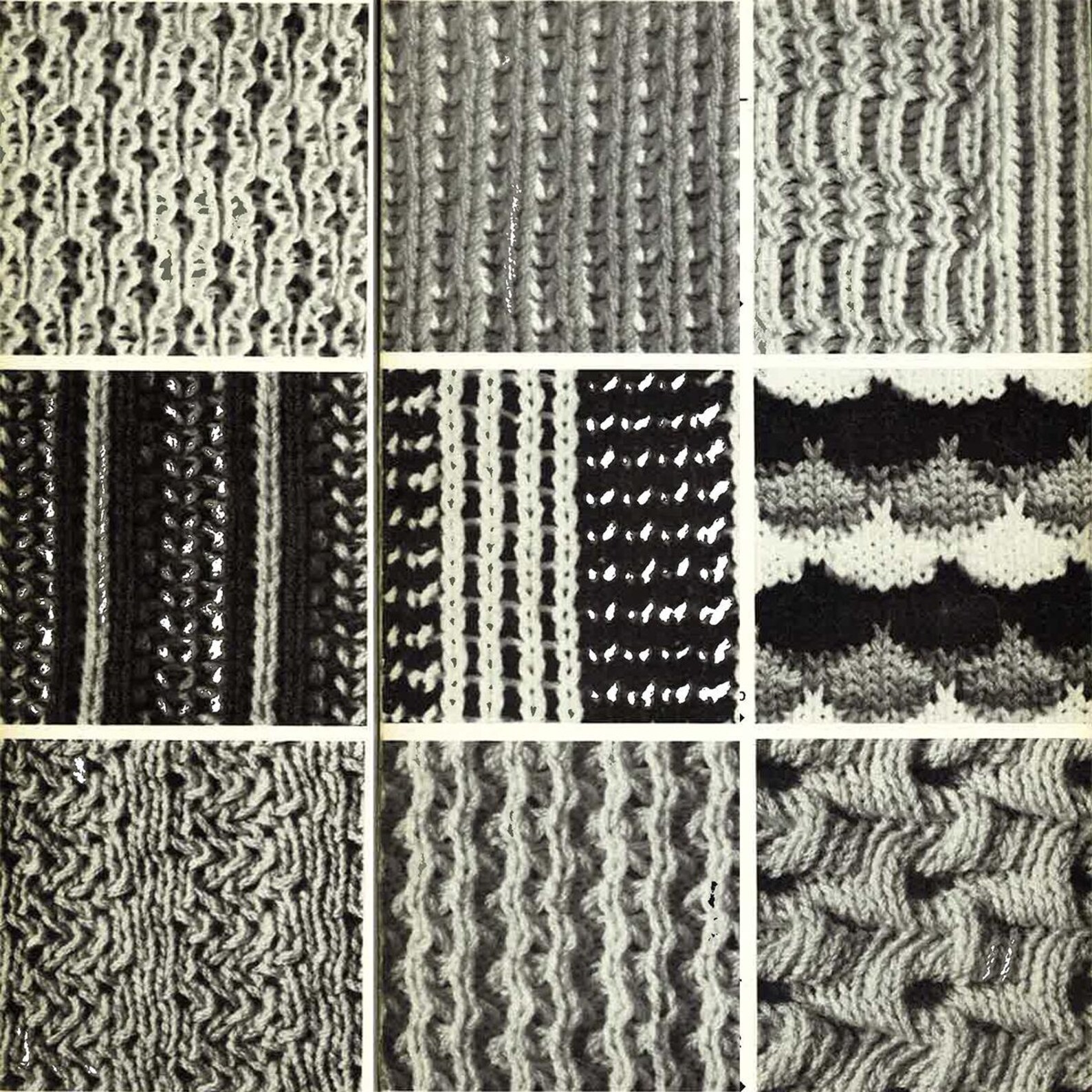 120 Stitch Patterns and Charts for Passap Duomatic Knitting Machine ...