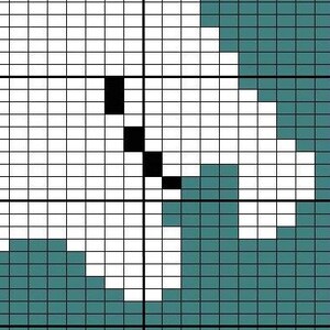 Spooky Ghost Motif Chart for Knitting, Crochet, Cross Stitch ...