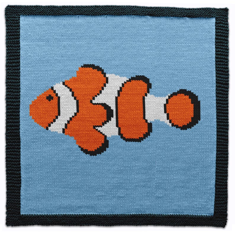Clownfish Knitting Chart – PDF Pattern for Machine & Hand Knitting for ...