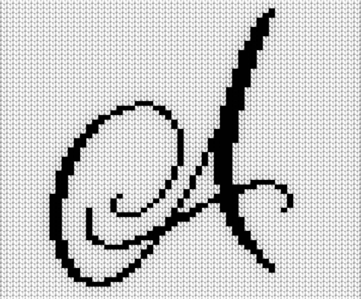 A Monogram Chart for Hand and Machine Knitting Letter Colorwork, Fair ...