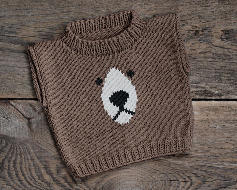 Bear Face Knitting Chart - PDF Pattern for Machine & Hand Knitting ...