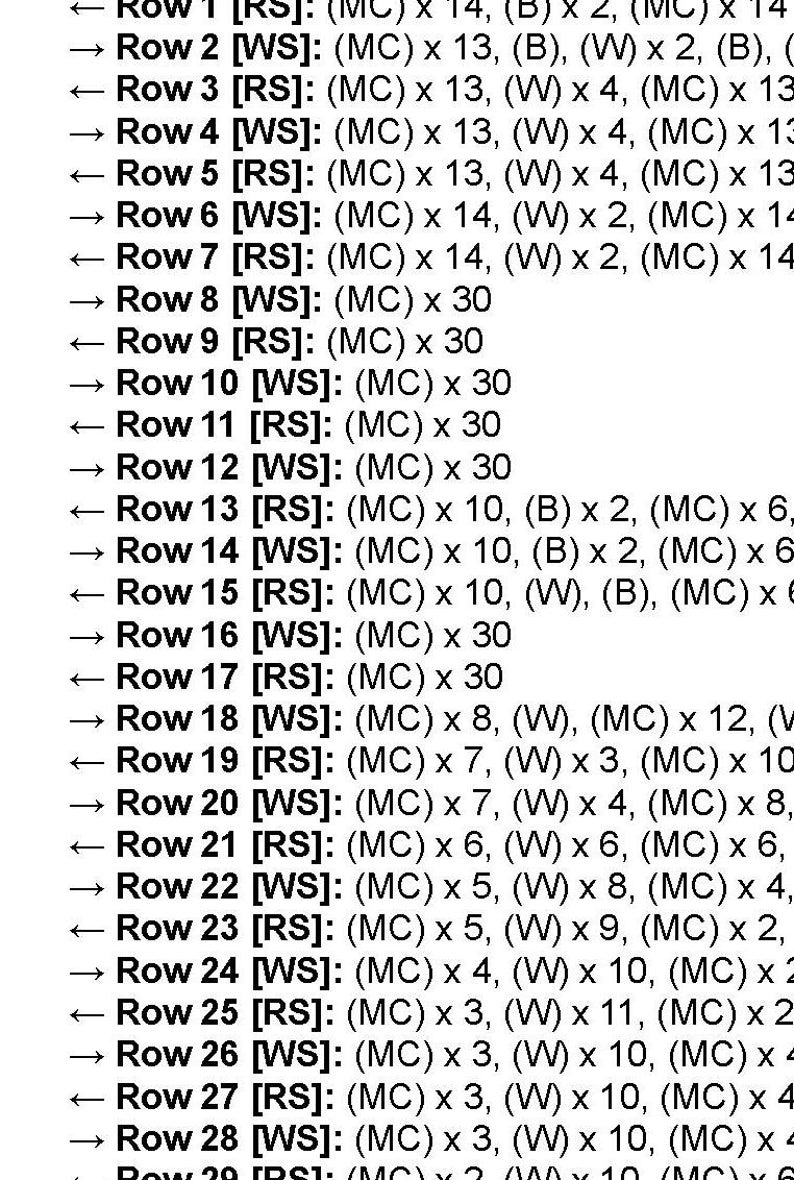 Easter Rabbit Knitting Chart - PDF Pattern - Machine & Hand Knitting ...