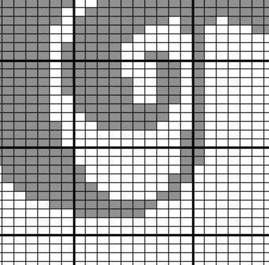 A Monogram Chart for Hand and Machine Knitting Letter Colorwork, Fair ...