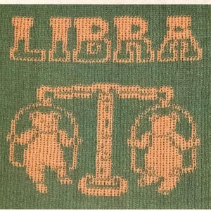 3 Zodiac Charts for Knitting Machine - Vintage 90s - PDF Instant Download - Motifs Libra, Virgo ...