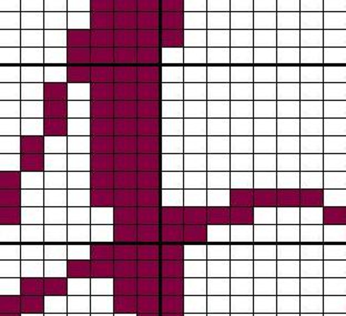 A Monogram Chart for Hand and Machine Knitting Letter Colorwork, Fair ...