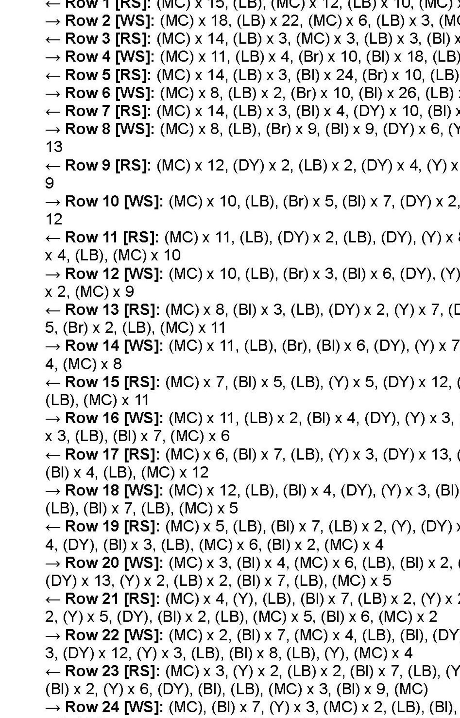 Regal Angelfish Knitting Chart - PDF Pattern for Machine & Hand Knitting, Intarsia, Duplicate ...