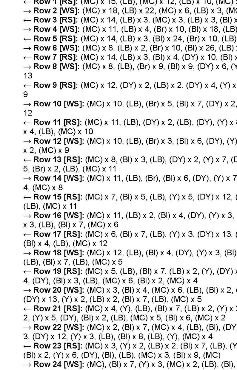 Regal Angelfish Knitting Chart - PDF Pattern for Machine & Hand ...