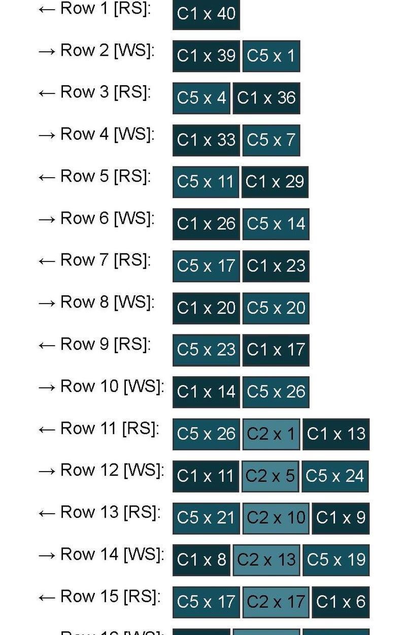 Mountain Sunset Knitting Chart - Easy to Follow PDF Pattern for Intarsia, Fair Isle, Duplicate ...