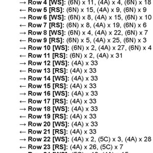 Summer Sunset Knitting Chart – PDF Diagram and Written Instructions ...