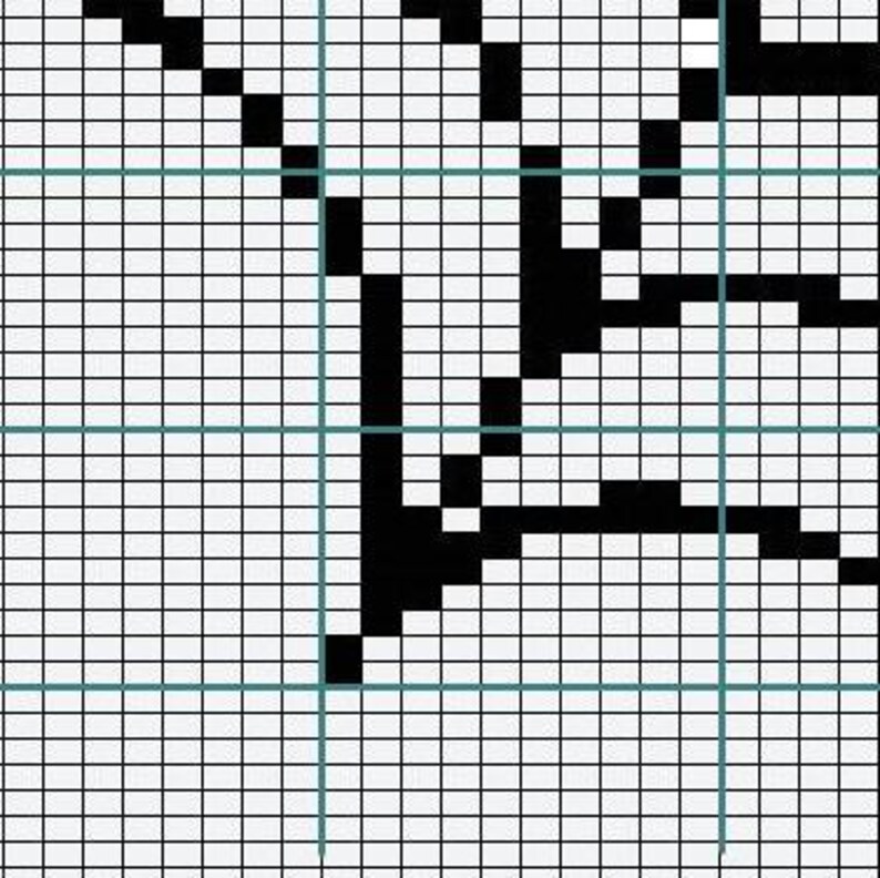 Spooky Ghost Motif Chart for Knitting, Crochet, Cross Stitch ...