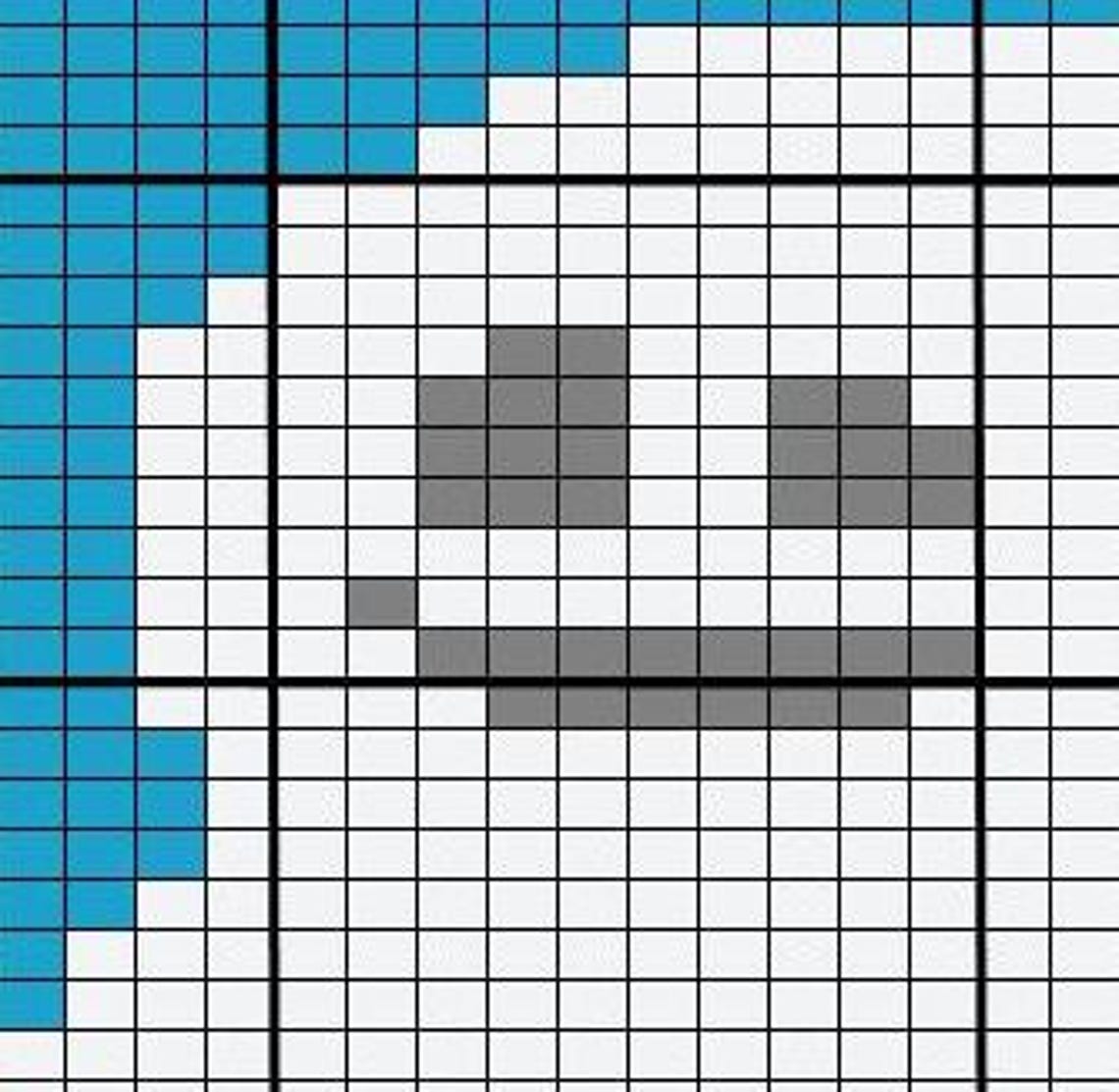 Friendly Spooky Ghost Motif Chart for Knitting, Crochet, Cross Stitch ...