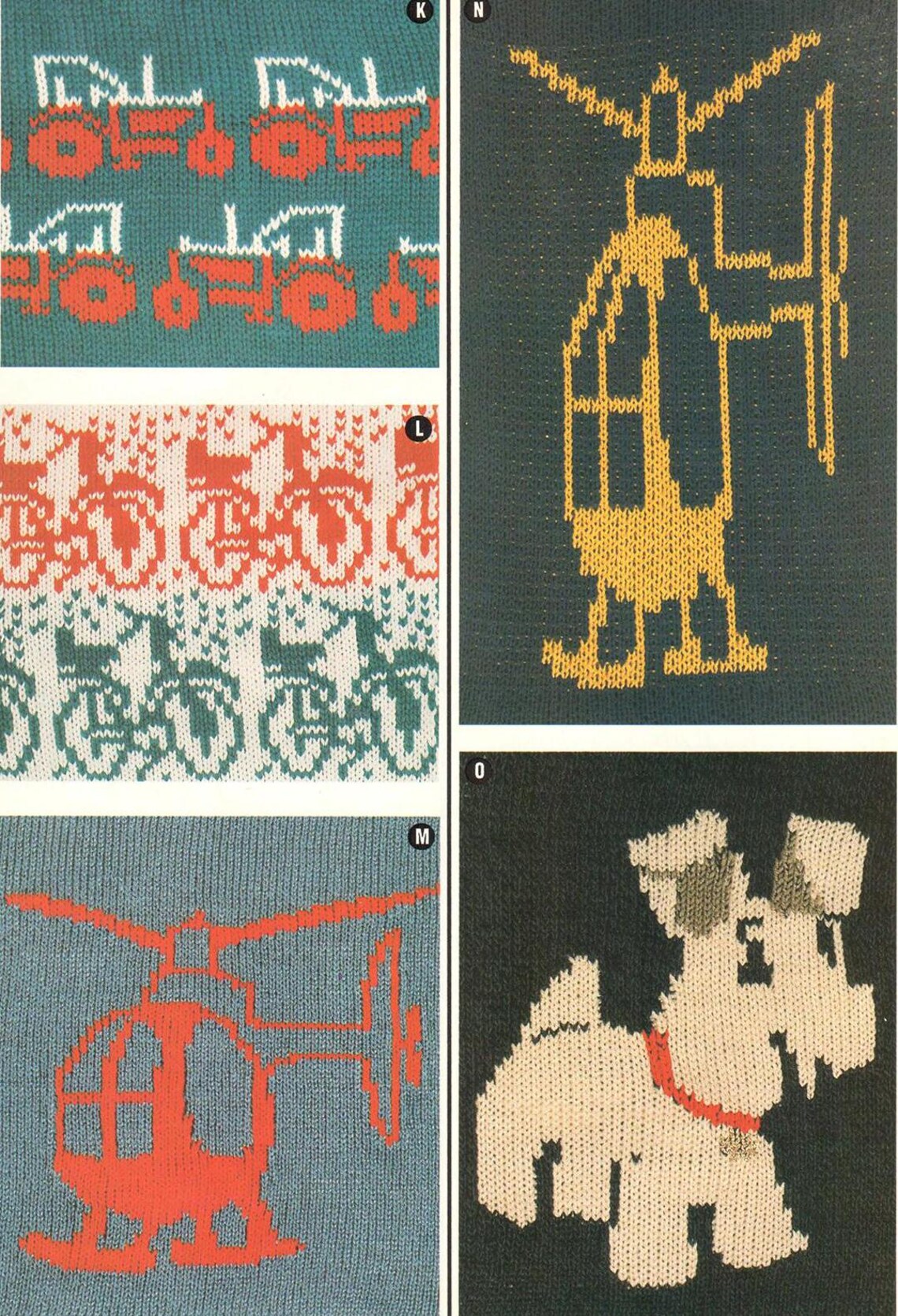 Nautical and Motif Charts for Machine Knitting Pattern - PDF Instant ...