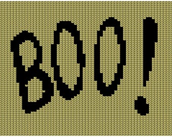 Spooky Ghost Motif Chart for Knitting, Crochet, Cross Stitch ...