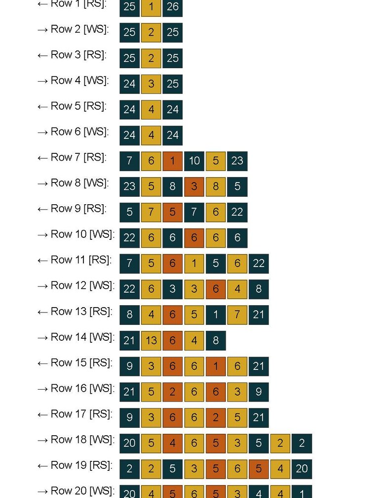 Angelfish Knitting Chart - PDF Pattern for Machine & Hand Knitting, Intarsia, Duplicate Stitch ...
