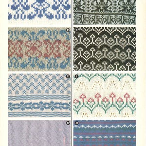 14 Fair Isle Charts for Machine Knitting Pattern - PDF Instant Download ...