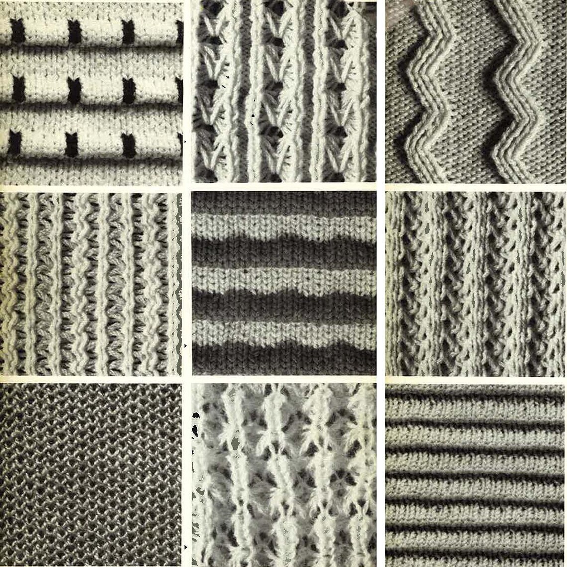 120 Stitch Patterns and Charts for Passap Duomatic Knitting Machine ...