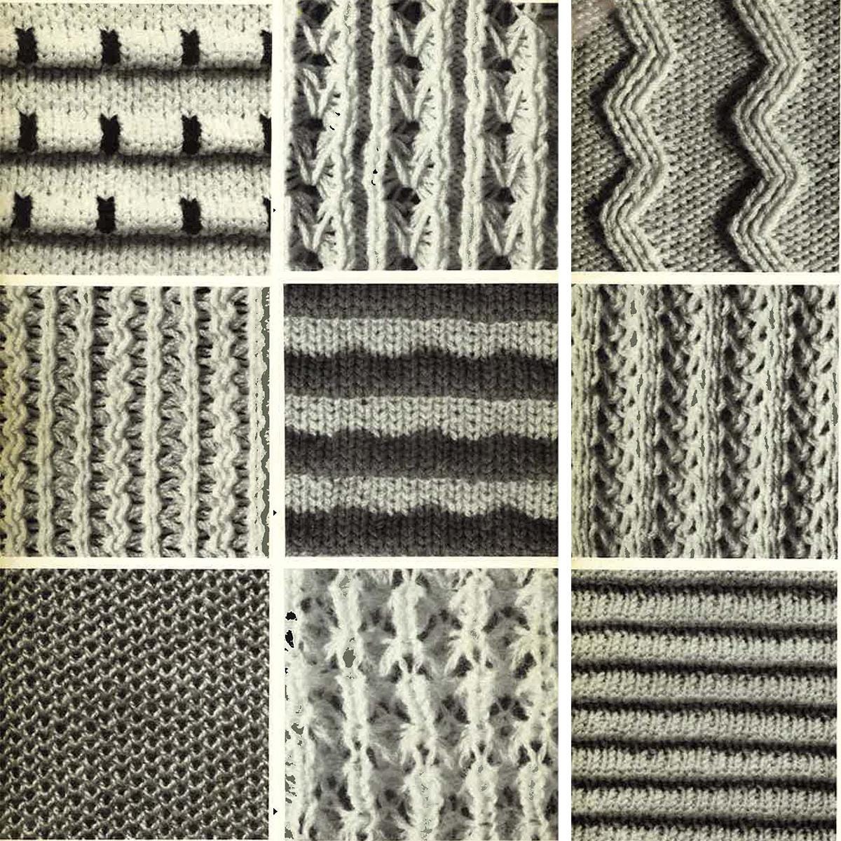 120 Stitch Patterns and Charts for Passap Duomatic Knitting Machine ...
