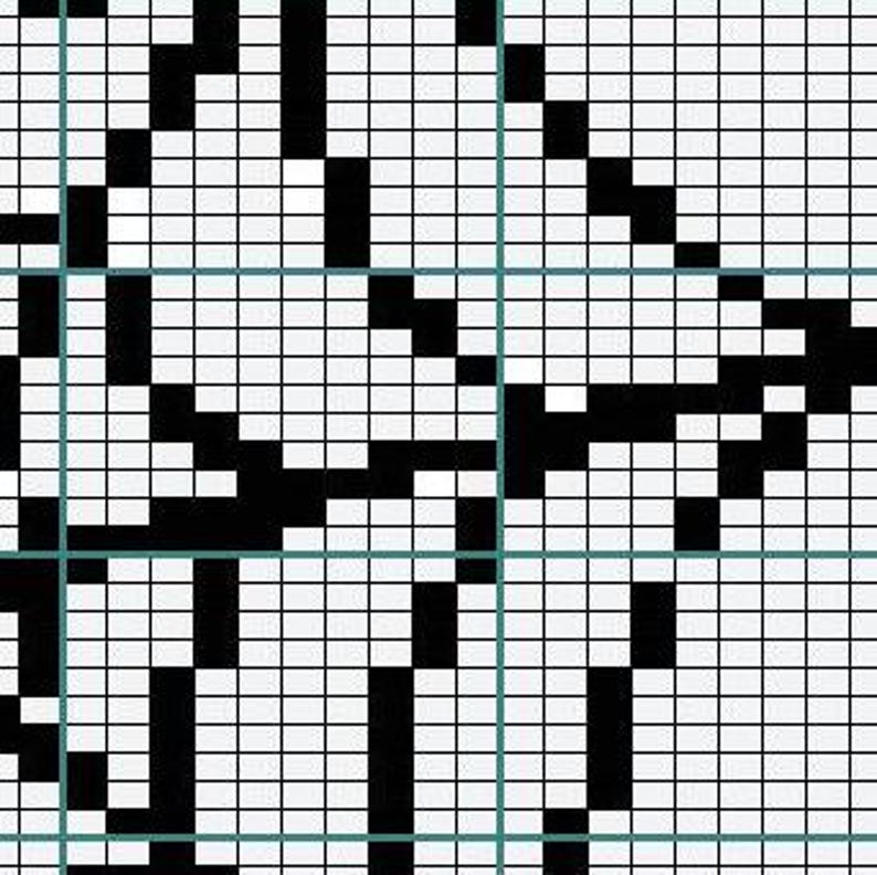 Spooky Ghost Motif Chart for Knitting, Crochet, Cross Stitch ...