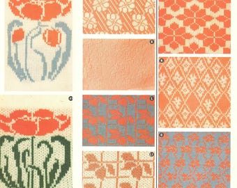 12 Fair Isle Charts for Machine Knitting Pattern - PDF Instant Download ...