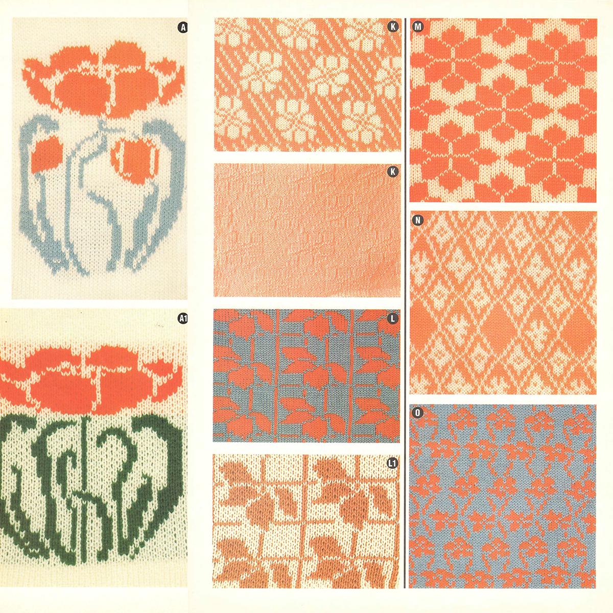 15 Floral Fair Isle Charts for Machine Knitting Pattern - PDF Instant ...