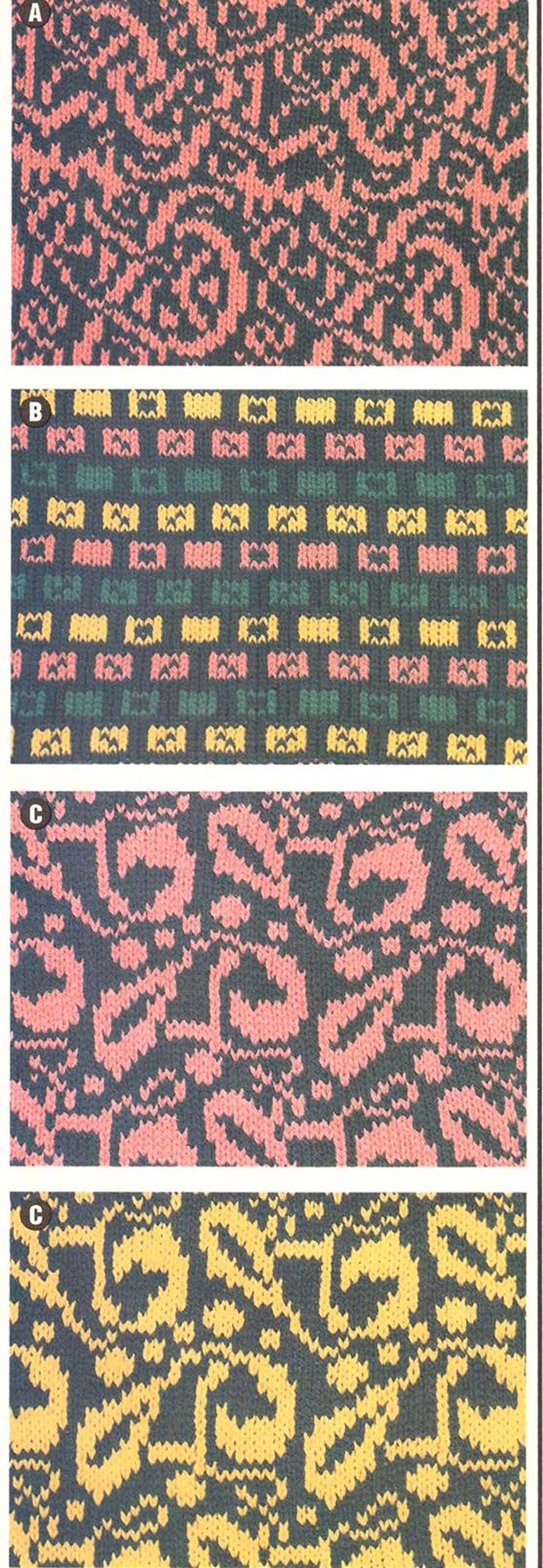 12 Fair Isle Charts for Machine Knitting Pattern - PDF Instant Download ...