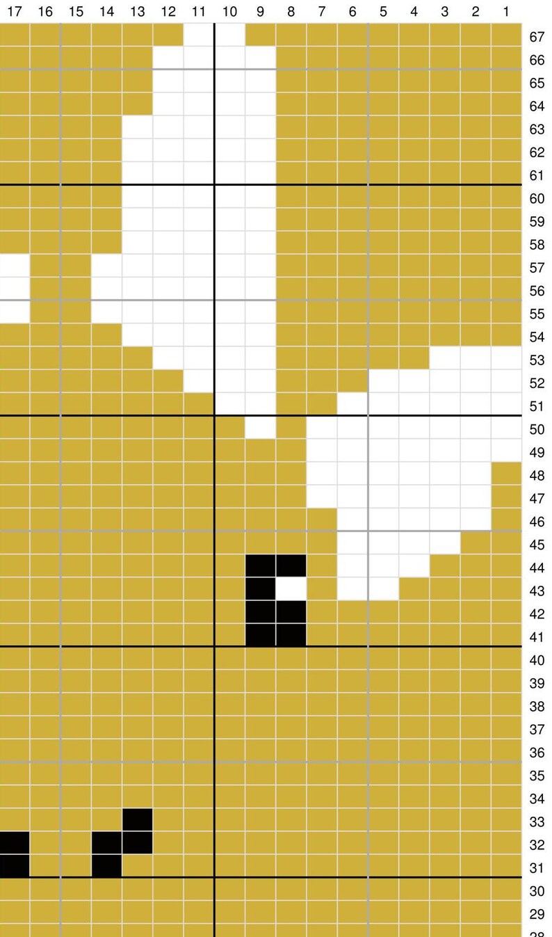 Giraffe Knitting Chart - PDF Pattern for Machine & Hand Knitting ...
